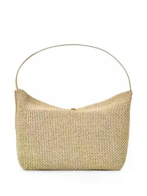 Christopher Esber Turnlock Raffia Shoulder Bag