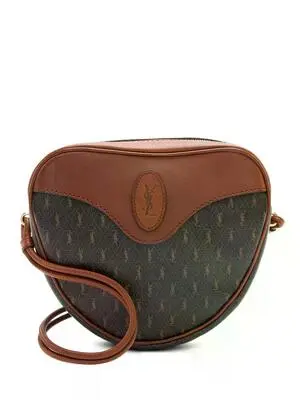 Saint Laurent Le Monogramme Sac Coeur Crossbody Bag - Brown