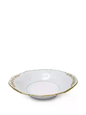 GINORI 1735 Museo Gold-trimmed Bowl - White