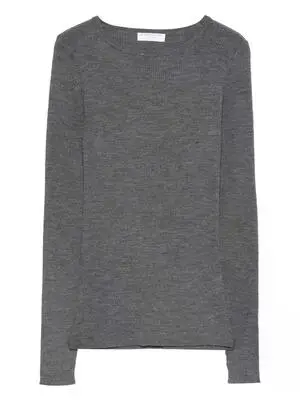 Majestic Filatures Ribbed Wool Top - Grey