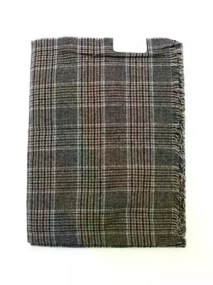 Brunello Cucinelli Checked Cashmere Scarf
