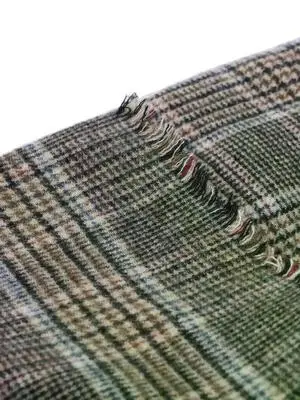 Brunello Cucinelli Checked Cashmere Scarf - Neutrals