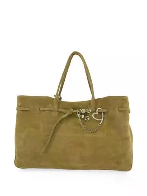MARGESHERWOOD Grandma Used Xl Suede Tote Bag - Green