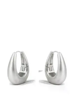 YOJ Molten Maxi Earrings - Silver