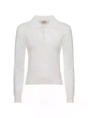EMME Sequin-embellished Polo Shirt - White