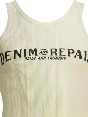 Kapital Slogan-print Ribbed Vest