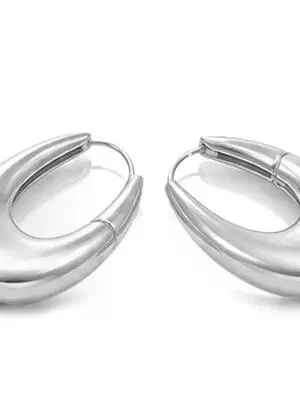 YOJ Midi Eclipse Hoop Earrings