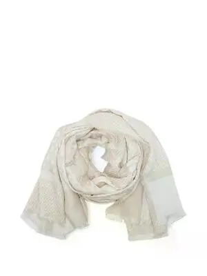 Liu Jo Leopard-print Monogram Scarf