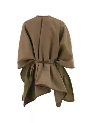 Max Mara Belted Stitch-trim Cape