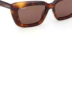 Max Mara Rectangle Frame Sunglasses - Brown