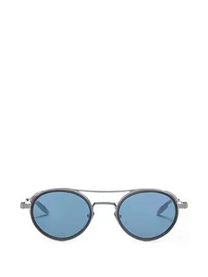 AKONI Astria Round-frame Sunglasses - Grey