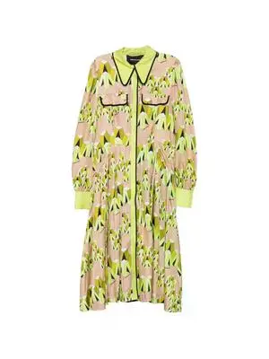 MARCO BOLOGNA Geometric Print Midi Dress