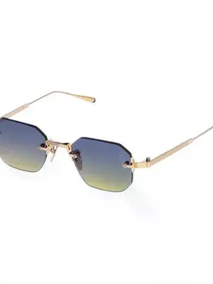 AKONI Juno-one Rimless Geometric-frame Sunglasses