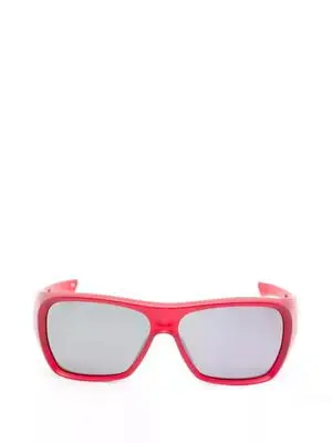 Oakley Logo-detail Square-frame Sunglasses - Red