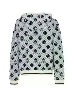 Casablanca Monogram-knit Zip-up Hoodie