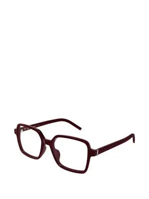 Saint Laurent Square-frame Glasses - Red