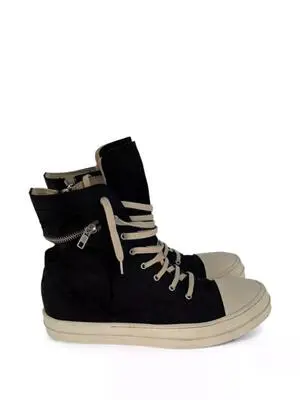 Rick Owens Zip-pocket High-top Sneakers