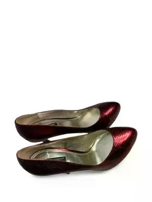 Dolce & Gabbana 2010s Snake-embossed Leather Pumps