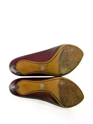 Dolce & Gabbana 2010s Snake-embossed Leather Pumps