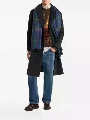 Etro Double-breasted Cashmere Coat - Blue