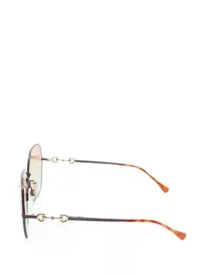 Gucci Hexagon Horsebit Sunglasses