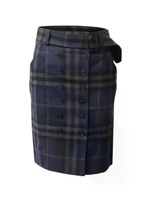 Burberry Tartan Wrap-style Skirt