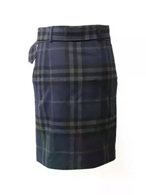 Burberry Tartan Wrap-style Skirt
