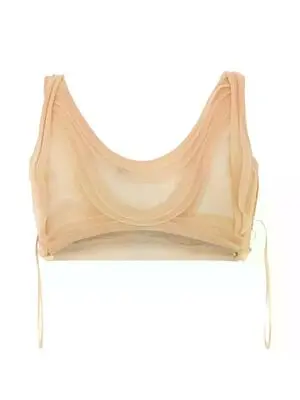 Alberta Ferretti Gathered Silk Top
