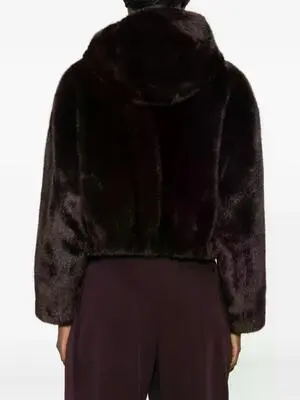 Pinko Faux-fur Hooded Jacket