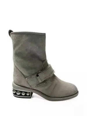 NICHOLAS KIRKWOOD Casiti Pearl Ankle Boots - Grey