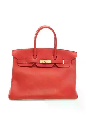 Hermès 2004 35 Birkin Tote Bag - Red