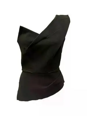 Roland Mouret Asymmetric One-shoulder Top - Green