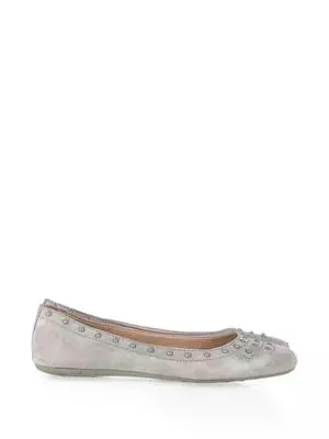 TOD'S Studded Ballet Flats - Grey