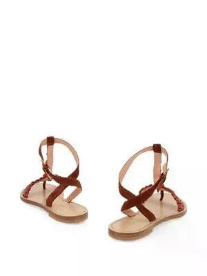 Alberta Ferretti Embellished Woven Sandals