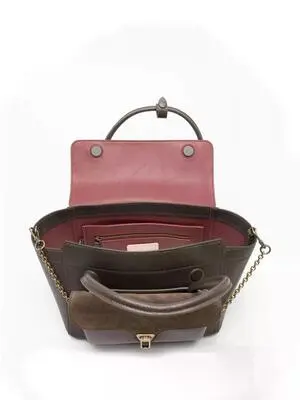 COCCINELLE Grainy Leather Chain-detail Tote Bag
