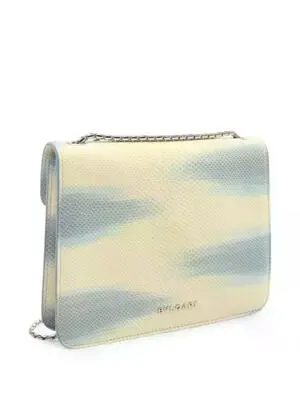 BVLGARI 2000s Serpenti Forever Python-embossed Shoulder Bag