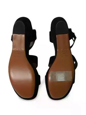 Alaïa Suede Platform Wedge Sandals