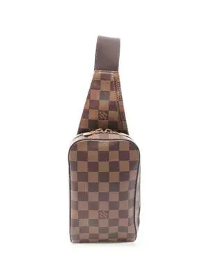 LOUIS VUITTON 2004 Damier Ebene Geronimos Body Bag