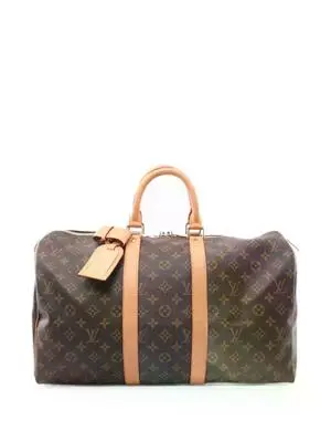LOUIS VUITTON Monogram Keepall Boston Bag