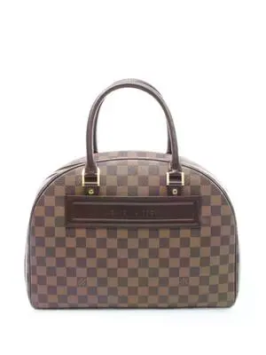 LOUIS VUITTON 2001 Nolita Damier Ebene Tote Bag - Brown