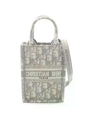 Dior 2000s Mini Book Tote Bag - Grey