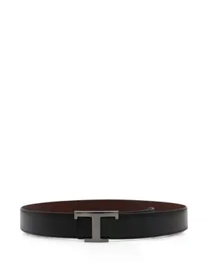 TOD'S T Timeless Leather Belt - Black
