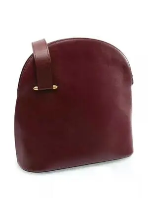Cartier Burgundy Leather Shoulder Bag
