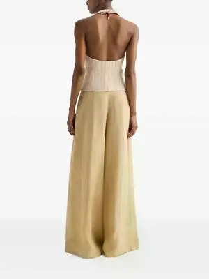 TWP Drew Wide Leg Trousers - Neutrals
