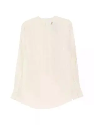 UMA WANG Plissé Long-sleeve Blouse