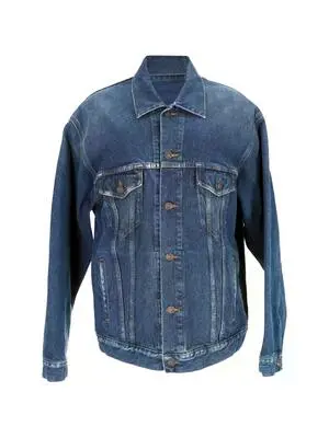 Balenciaga Embroidered-detail Jacket - Blue