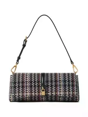 Stella McCartney Woven Padlock Detail Clutch Bag