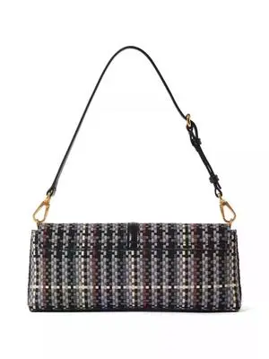 Stella McCartney Woven Padlock Detail Clutch Bag