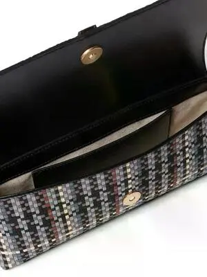 Stella McCartney Woven Padlock Detail Clutch Bag