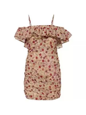 MARANT ETOILE Davilia Ruffled Floral-print Mini Dress
